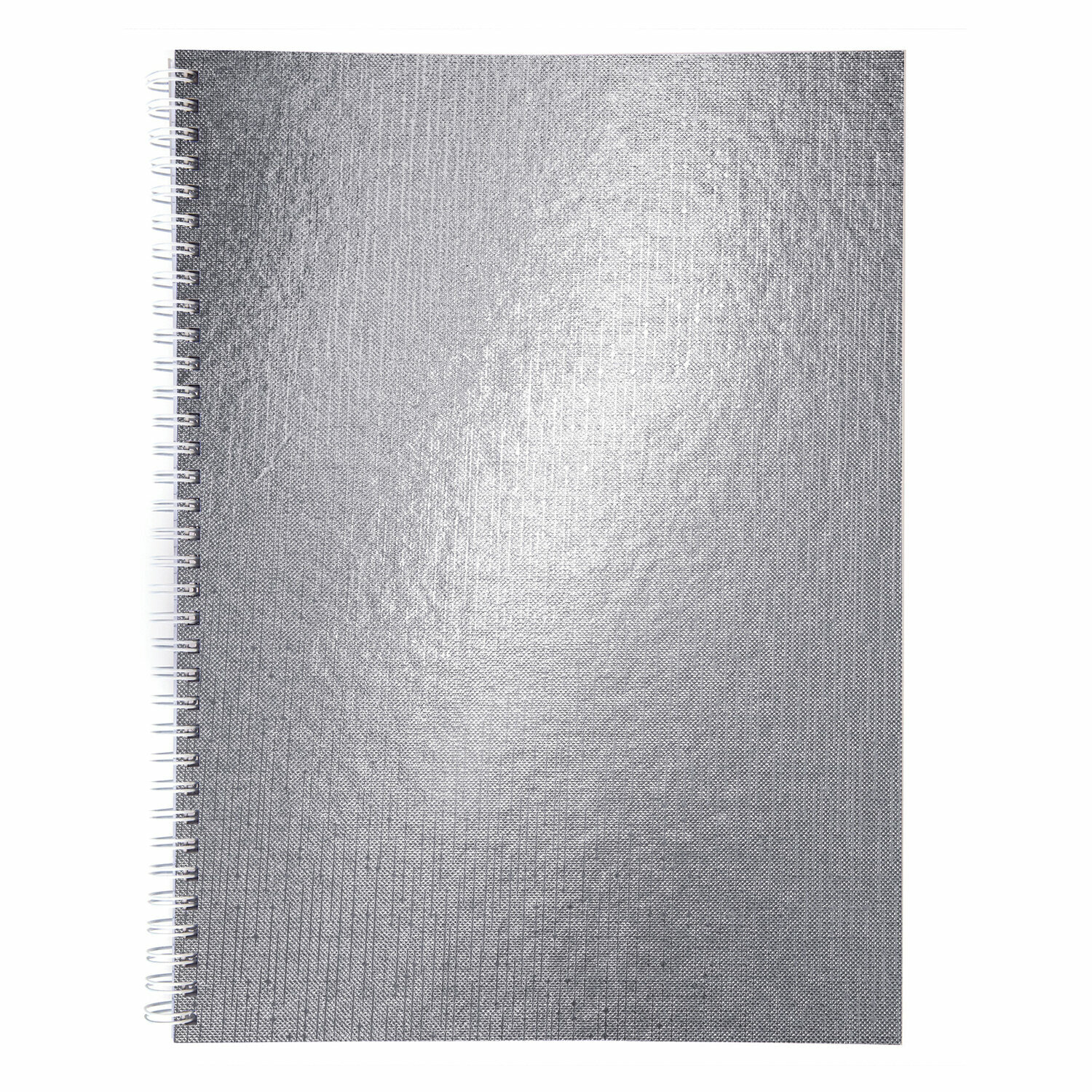 Тетрадь бумвинил А4 96 л, гребень, офсет №1, клетка, "серебро Metallic", HATBER, 077198, 96Т4бвВ1гр (цена только за 1 шт.)