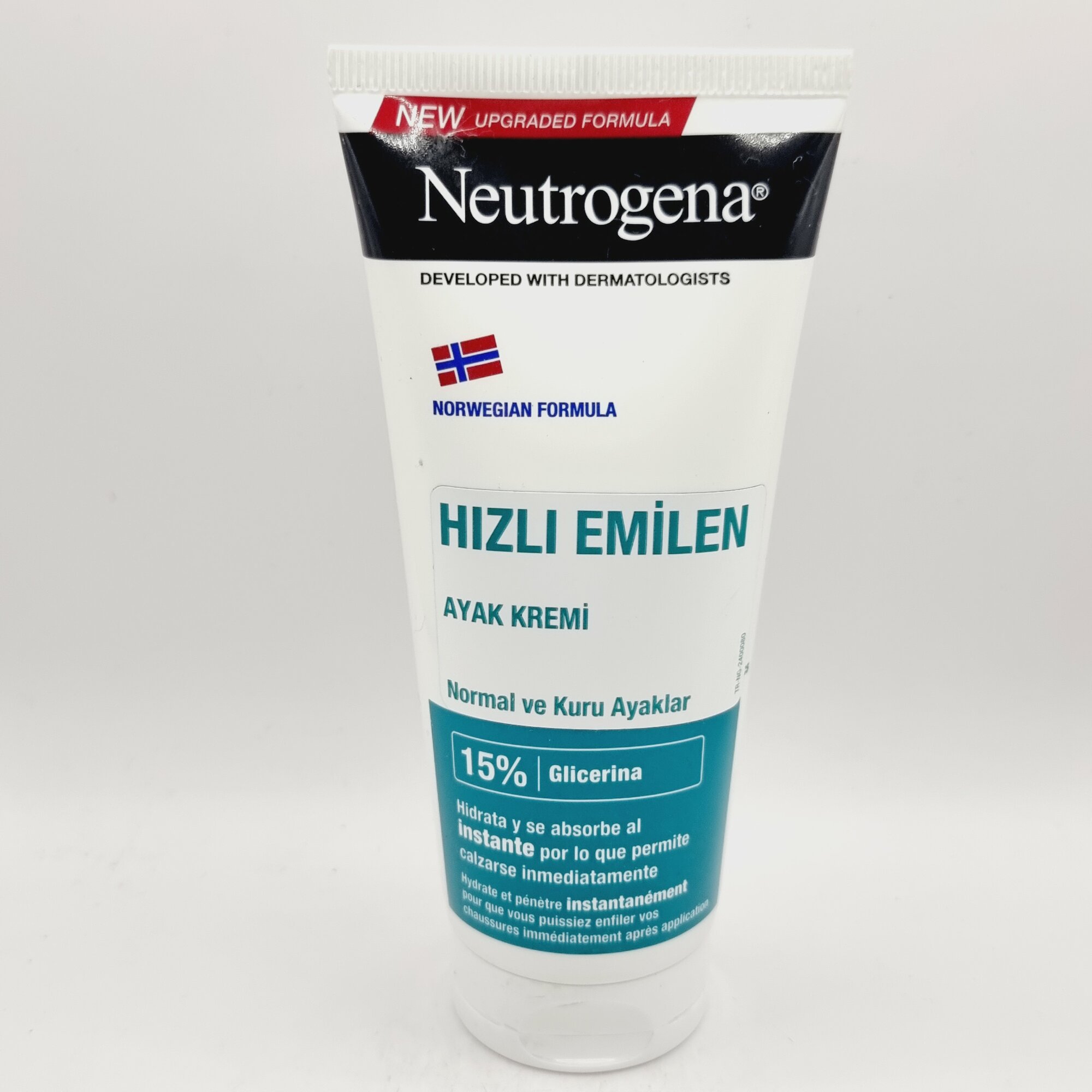 Neutrogena быстровпитывающийся увлажняющий крем для ног 100 мл (Франция)