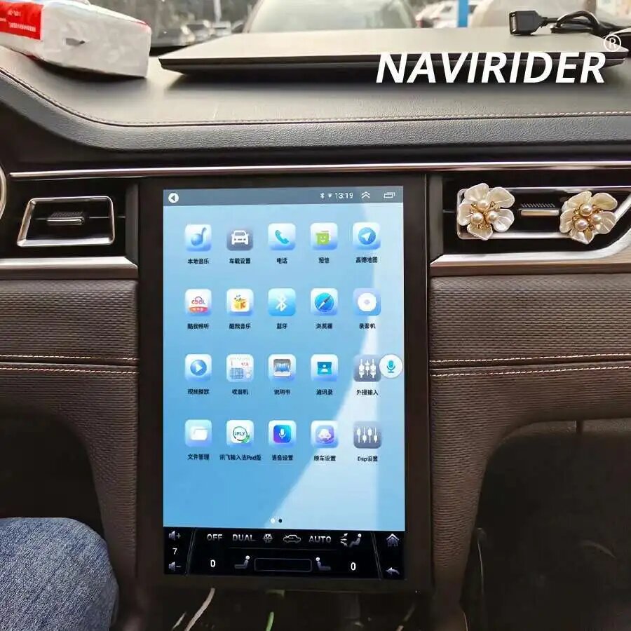 12,1-дюймовый сенсорный экран Qled для JAC J7 Автомобильный радиоприемник Carplay GPS-навигация Android Auto Мультимедийный видеоплеер Стерео головное устройство 4GB RAM 64GB ROM