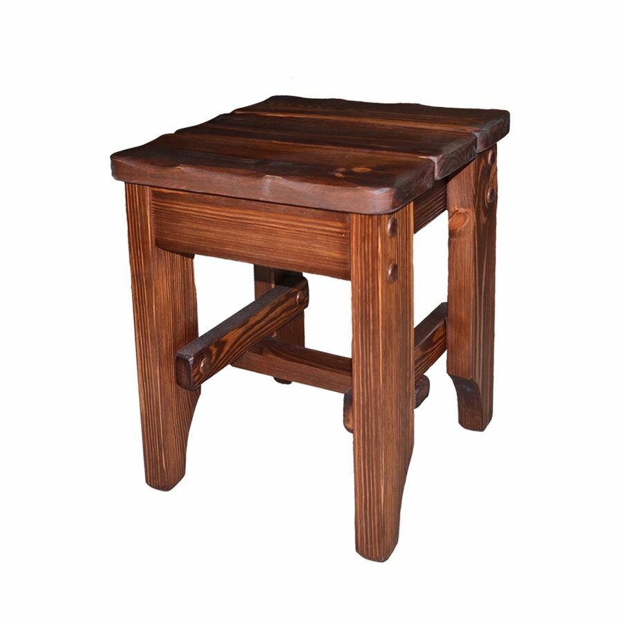 Табурет "Русич", под старину, для кухни, массив дерева, 39х39 см