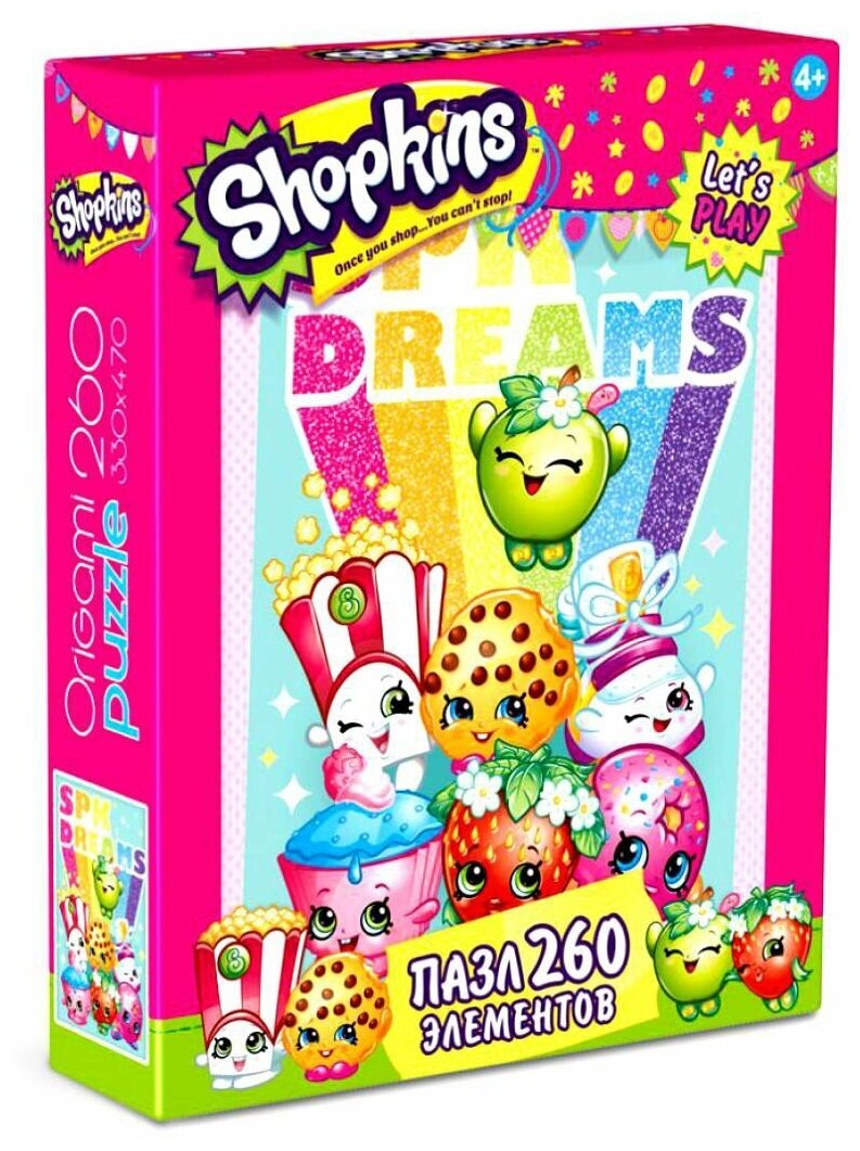 Пазлы 260 дет. Shopkins"Shopkin's dreams" (02772)