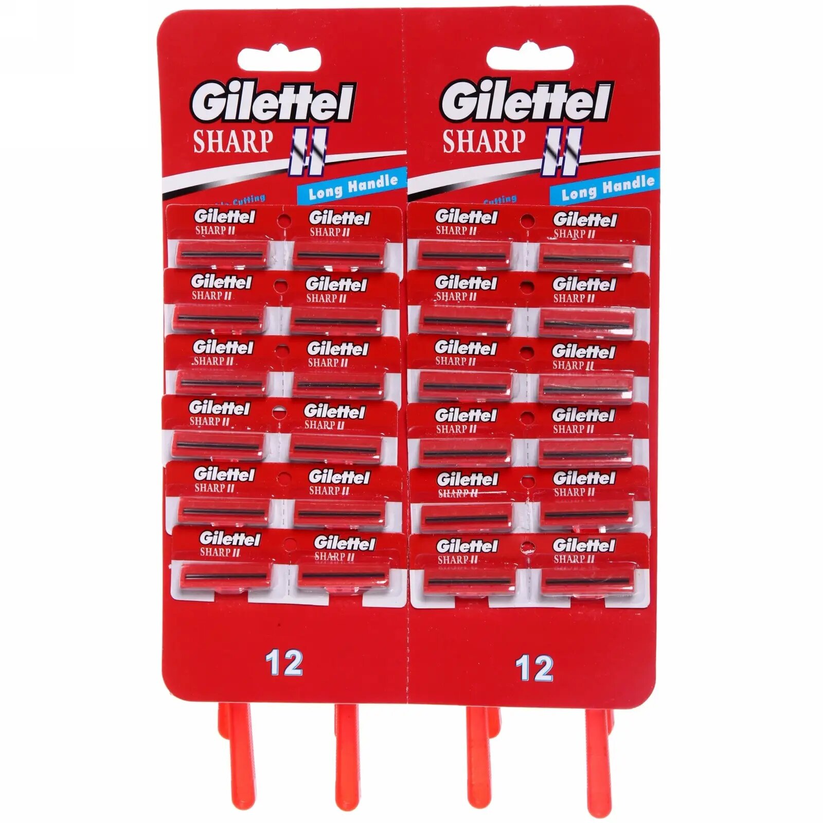 Станок одноразовый для бритья 24шт, 2 лезвия, красный, удобный и практичный