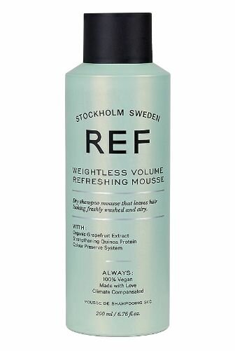 REF HAIR CARE Мусс для волос освежающий с эффектом сухого шампуня WEIGHTLESS VOLUME REFRESHING MOUSSE, 200 мл