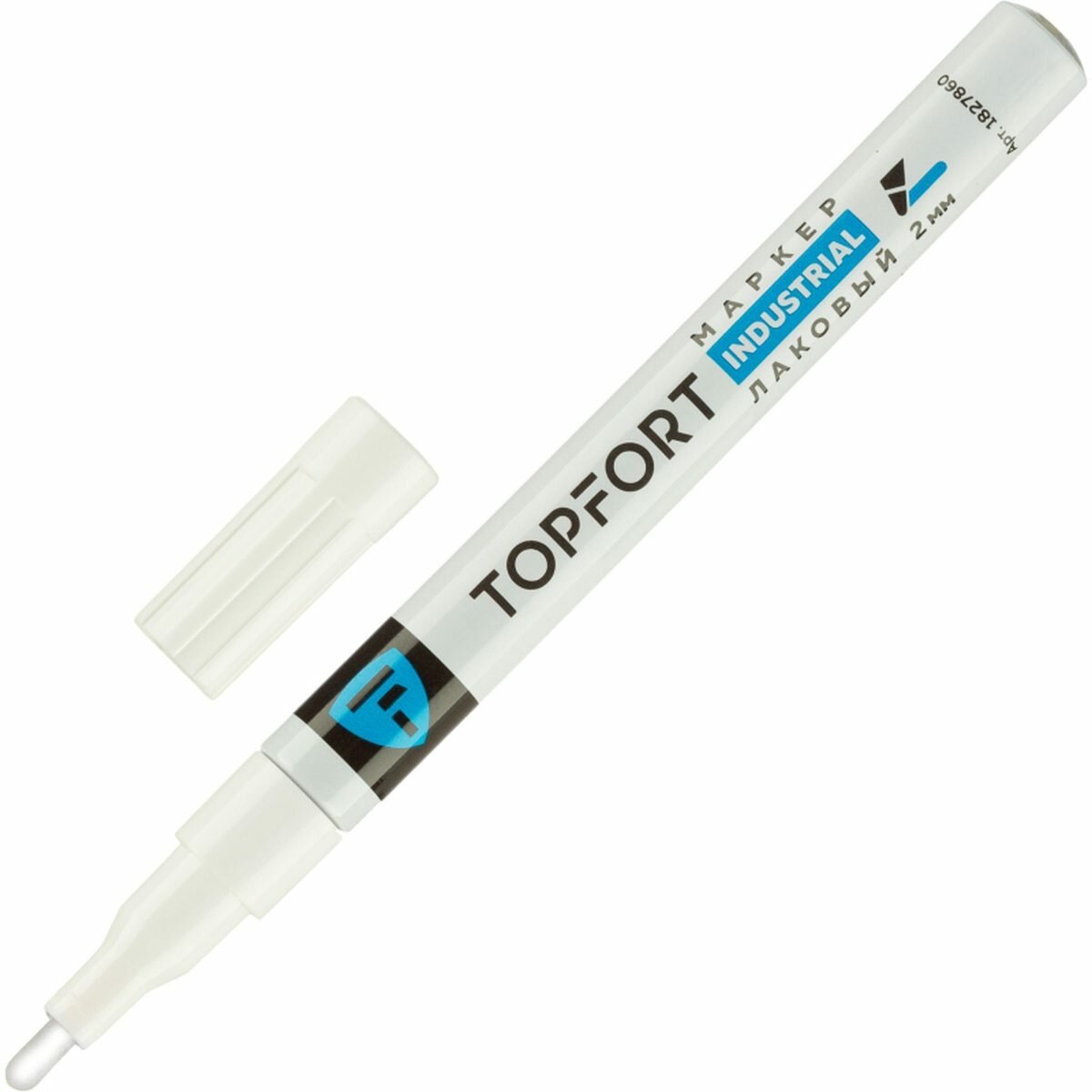 Маркер лаковый Topfort Industrial (2мм, белый) (1827860), 1шт.
