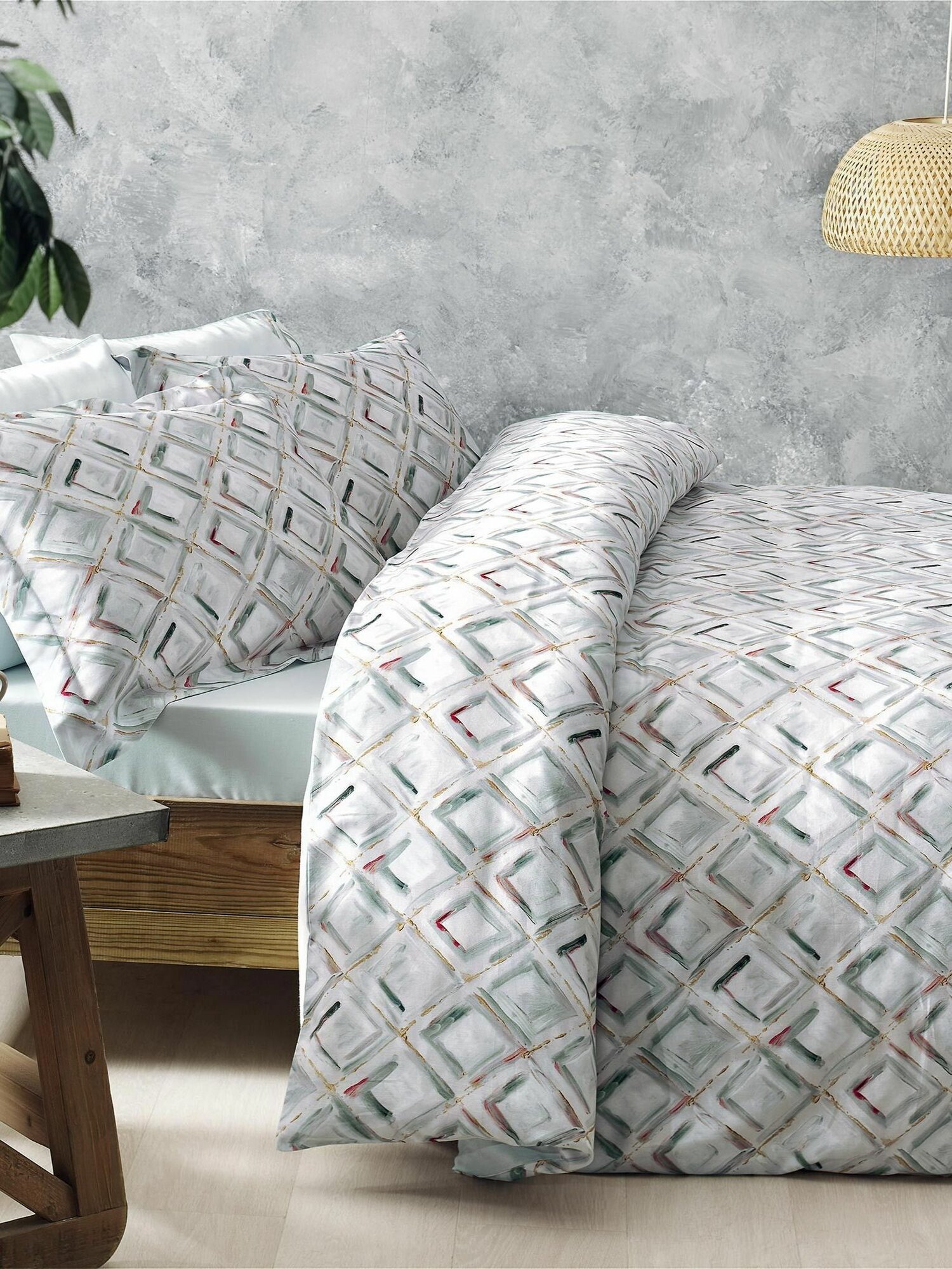 Постельное белье Tivolyo Home Bailey сатин люкс 1.5-спальное