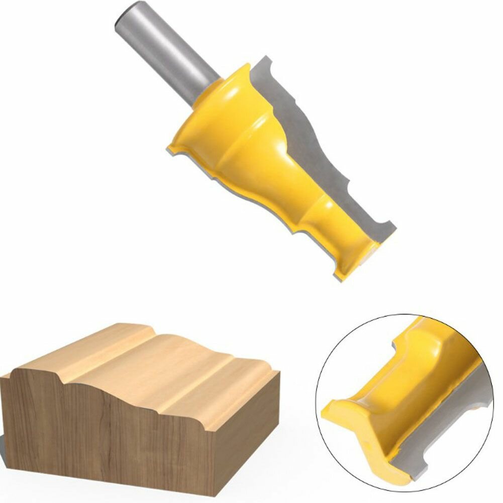 Фреза с хвостовиком 1/2 дюйма, термостойкая фреза для деревообработки, обрезки дверей, окон