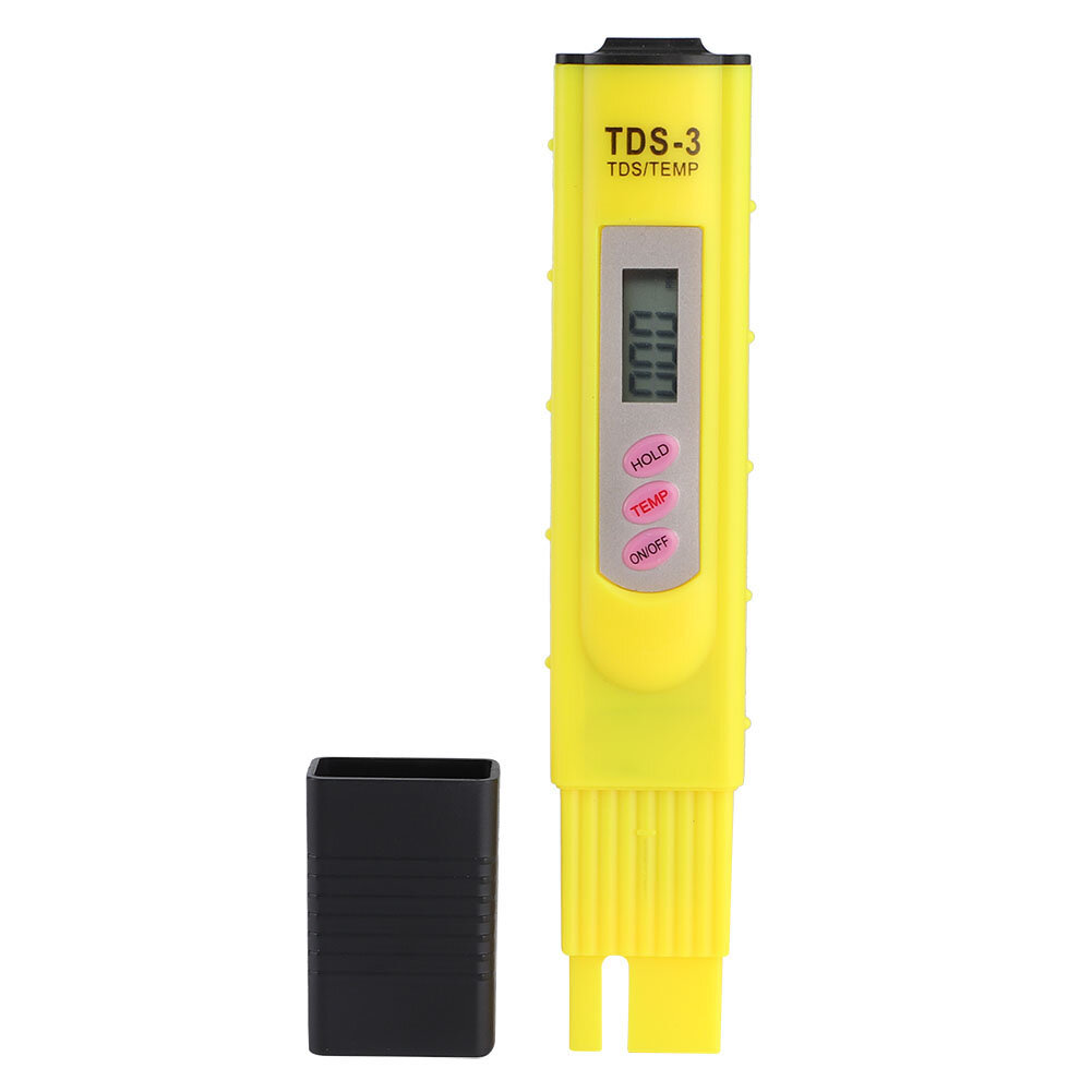 TDS метр, LCD водный тестер 0-9990ppm, с функцией удержания данных, для аквариума и гидропоники