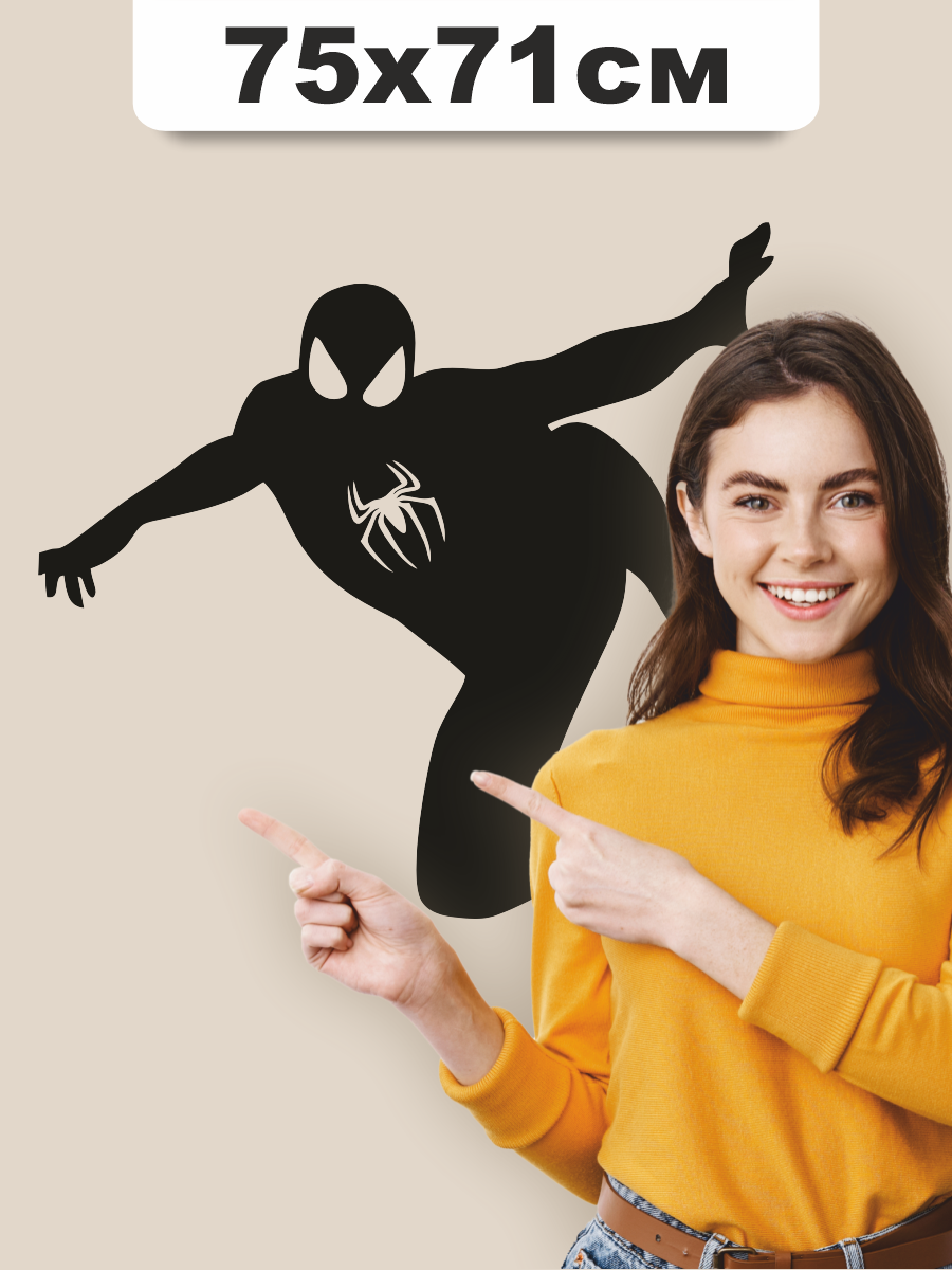 Наклейка на стену Человек паук марвел
