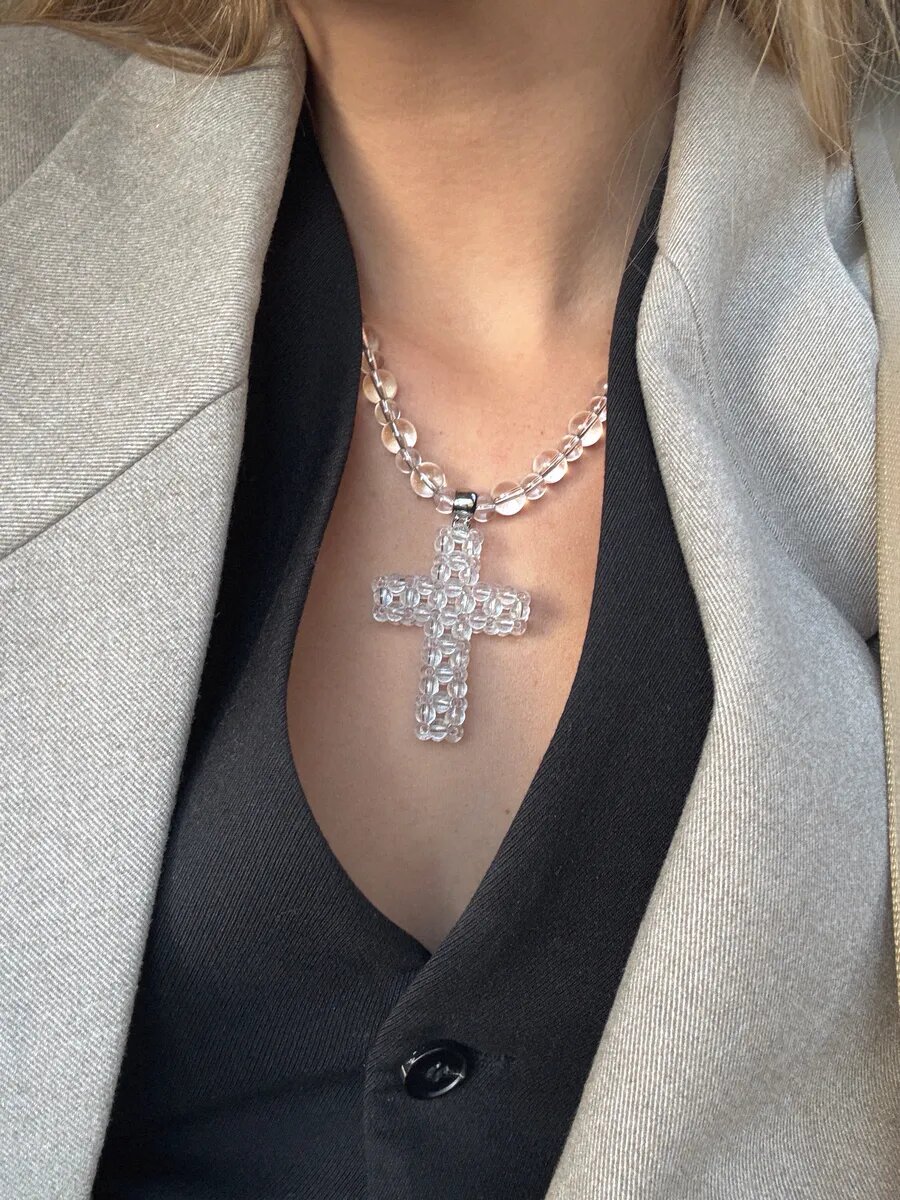 Чокер, стекло