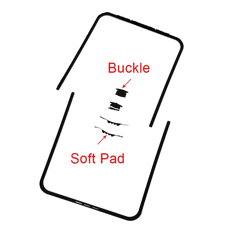 Z Flip 5, рамка для ЖК-дисплея, подставка для экрана с пряжкой, средняя мягкая подставка для Samsung Z Flip5 F731B F731N, замена рамки средней рамки