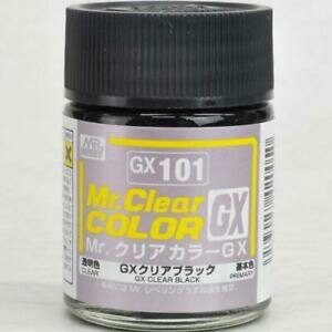 GX101 краска художественная т. м. MR.HOBBY 18мл Clear Black