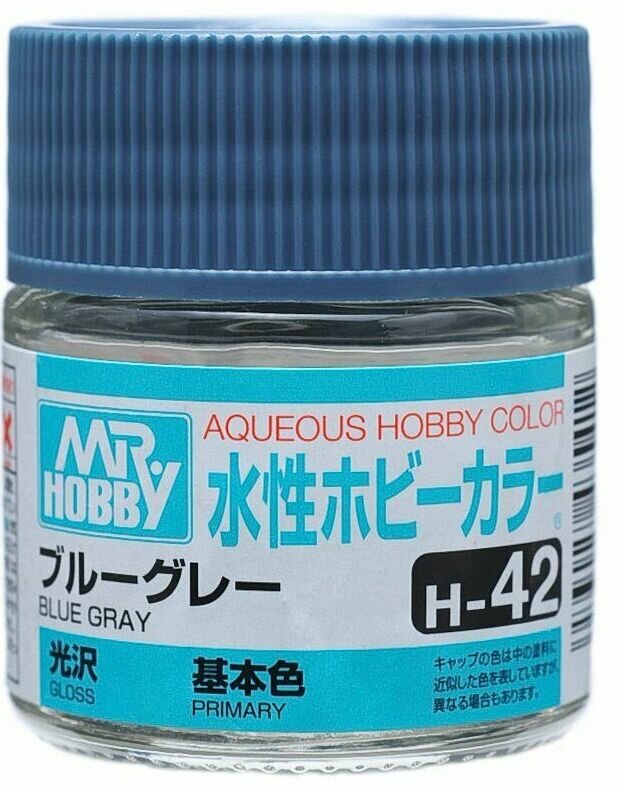 H 42 краска водоразбавляемая художественная т. м. MR.HOBBY 10мл BLUE GRAY