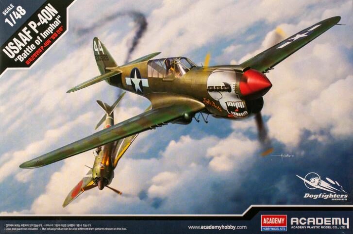 Сборная модель "Авиация USAAF P-40N "Battle of Imphal" (1:48), артикул 12341