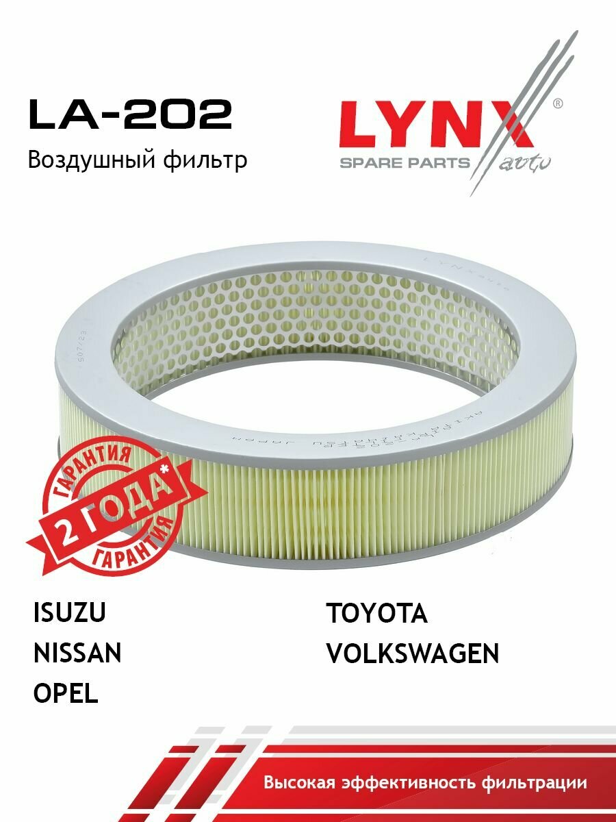 LYNXauto Фильтр воздушный NISSAN Patrol III 2.8 86-00