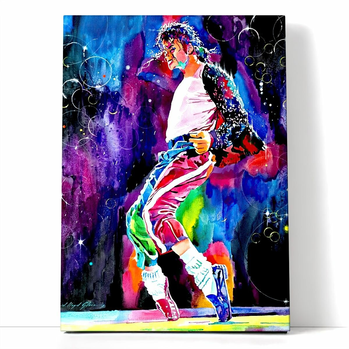 Интерьерная картина на хлопковом холсте/Майкл Джексон арт (2)
