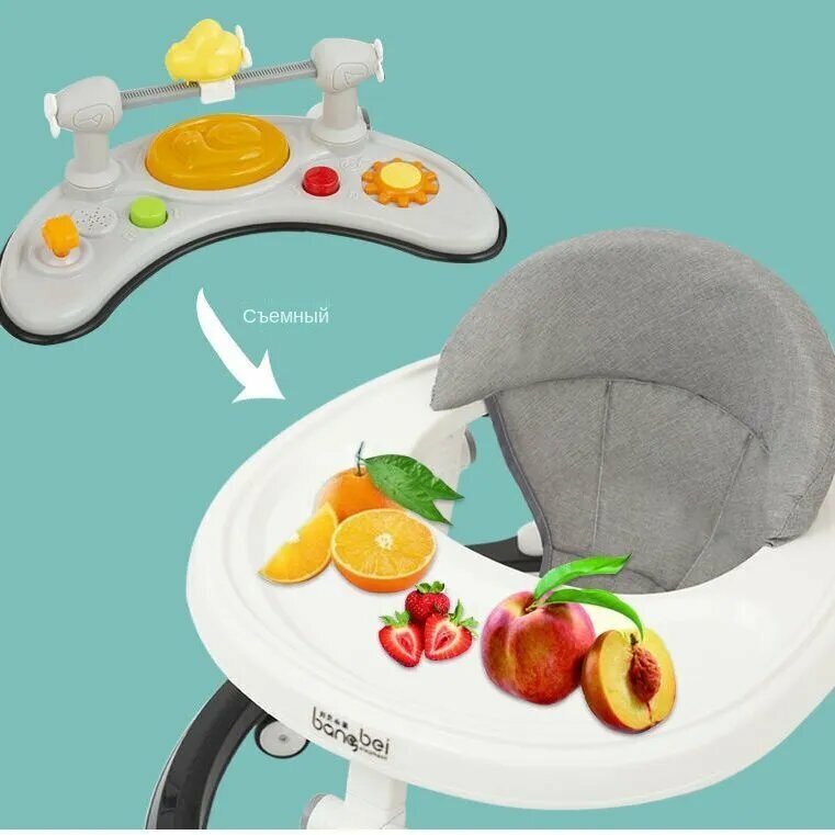 Ходунки детские, ABS-пластик, для развития О-образных ног, светло-розовые