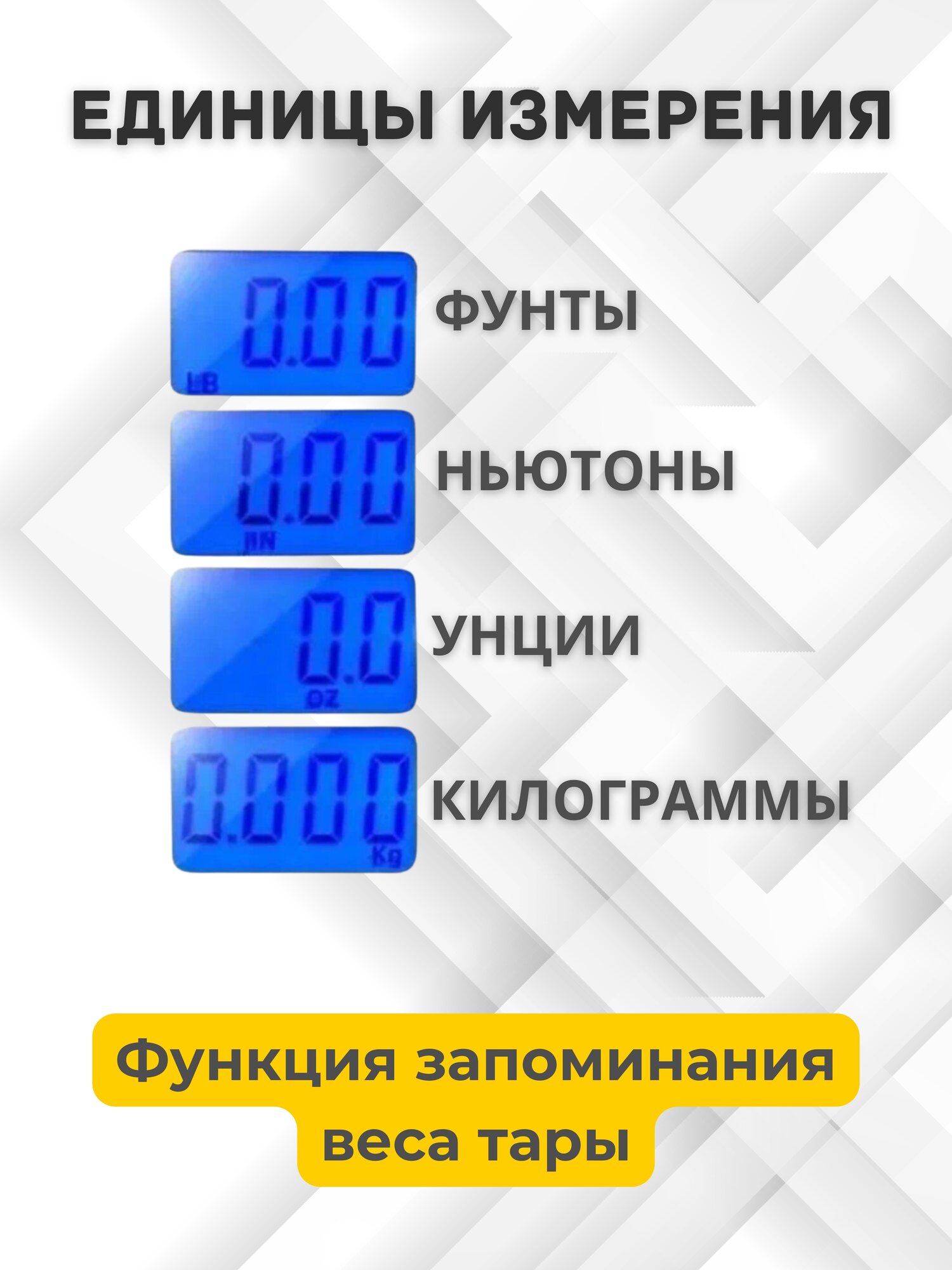 Весы электронные ручные безмен, 5 грамм - 50 килограмм, черные