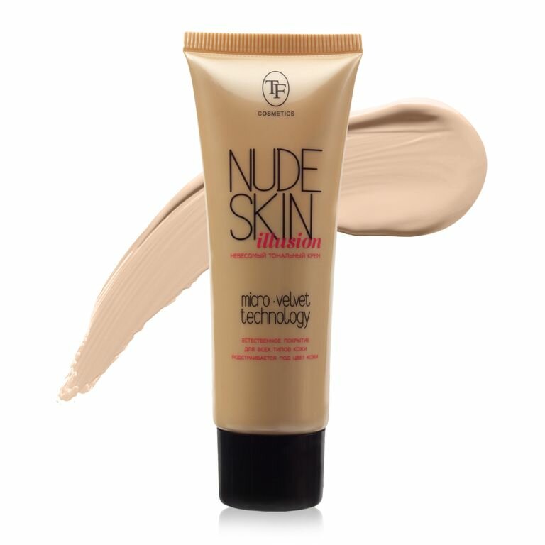 TF cosmetics Тональный крем NUDE SKIN ILLUSION CTW10, тон 103 светло-бежевый Triumph