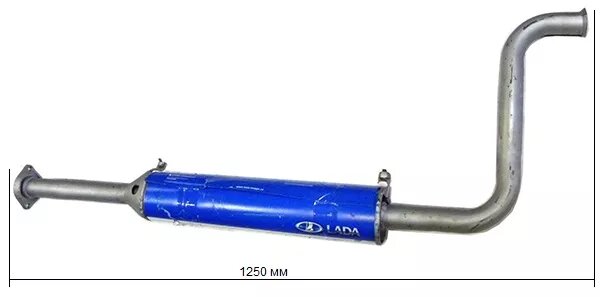 Глушитель доп. (резонатор) ВАЗ-21102 инж. дв. V1,5 ЕВРО-2 под катализ. LADA STANDART (АвтоВАЗ) в уп.