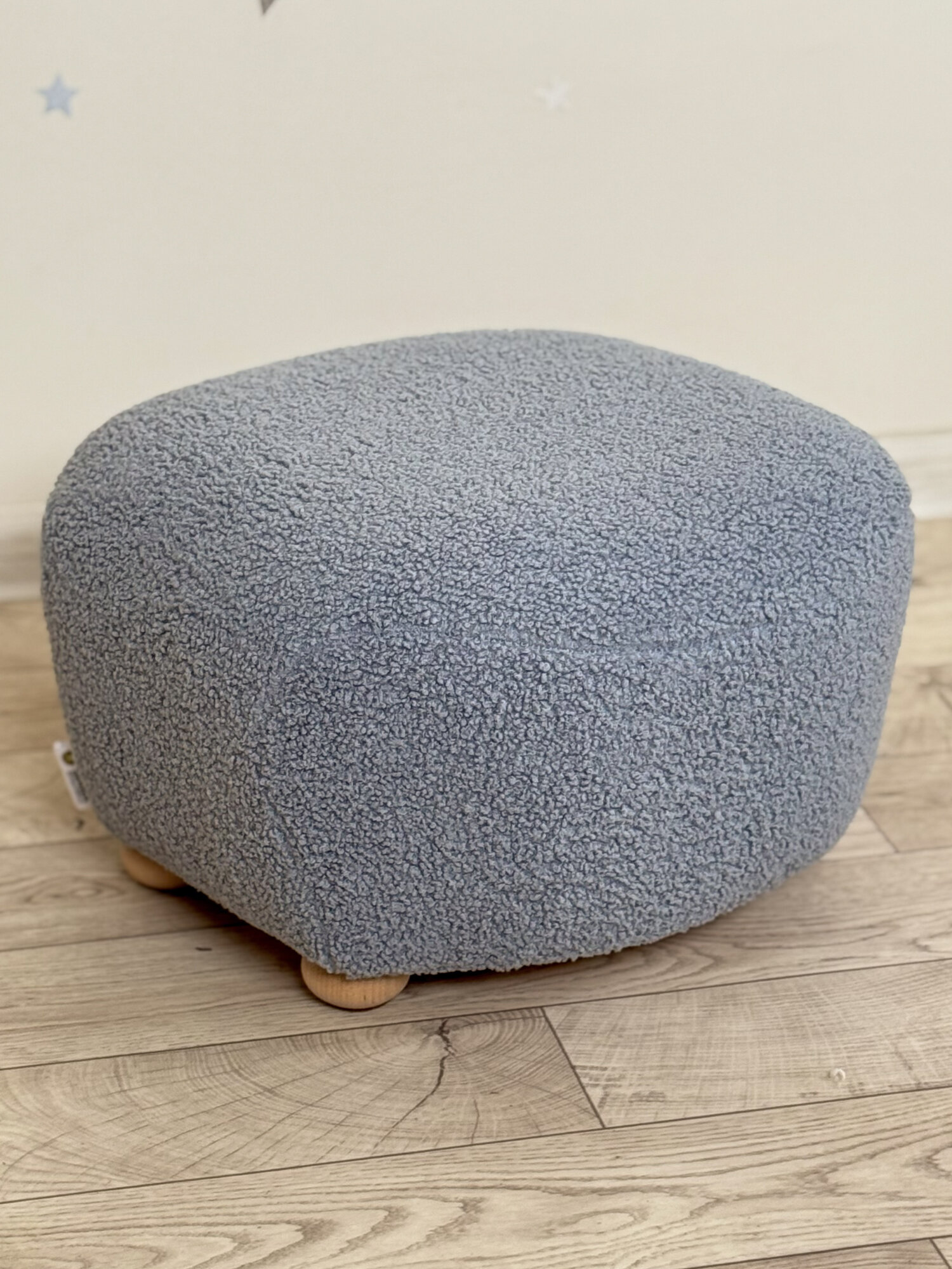 Пуф детский мягкий букле мини пуфик в детскую комнату с SIMBA