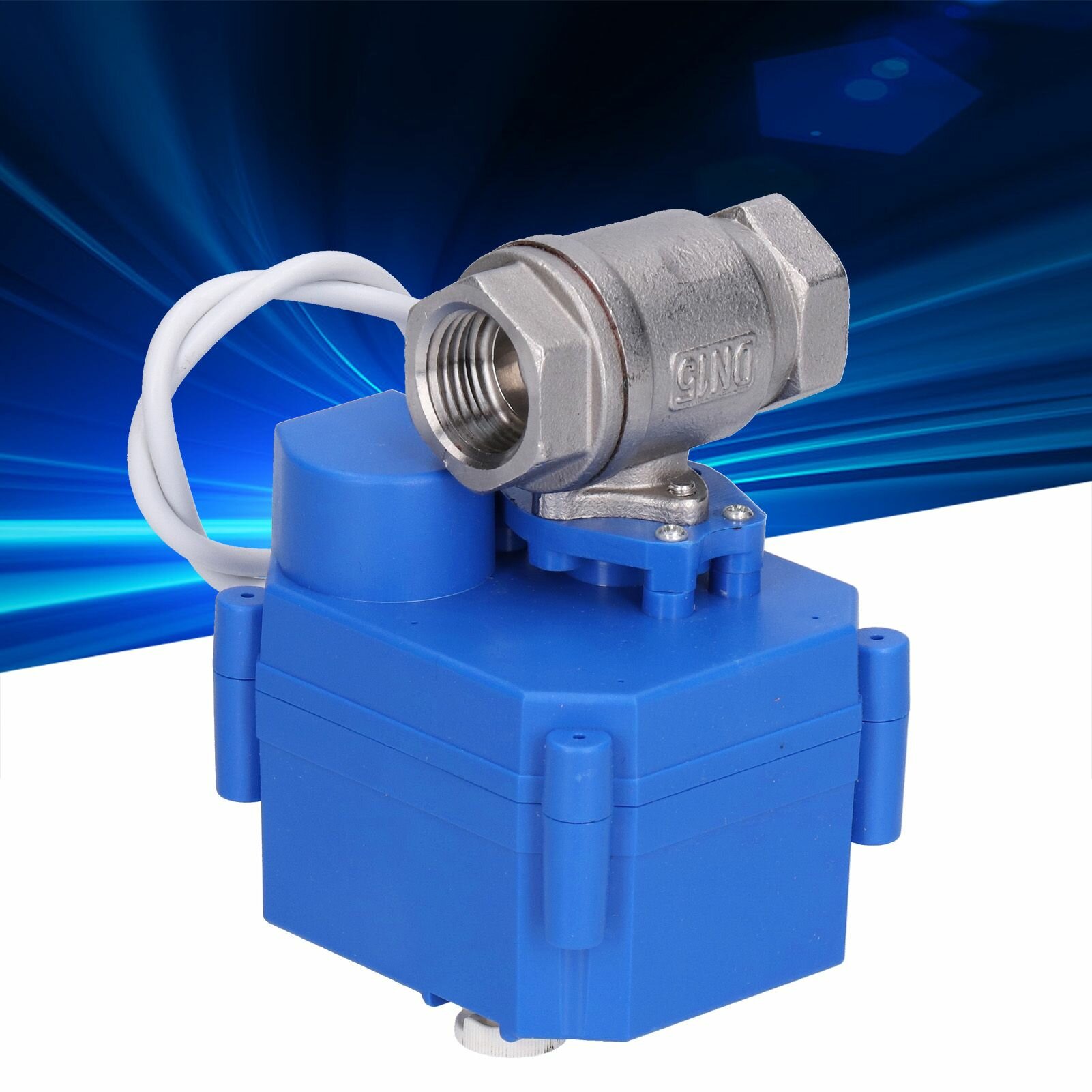 Мини-шаровой кран 1/2 дюйма, нержавеющая сталь, BSP, DC12V