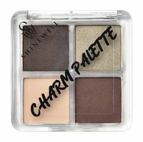 SHINEWELL Тени для глаз Charm Palette 4 цвета, 7 г, набор 01