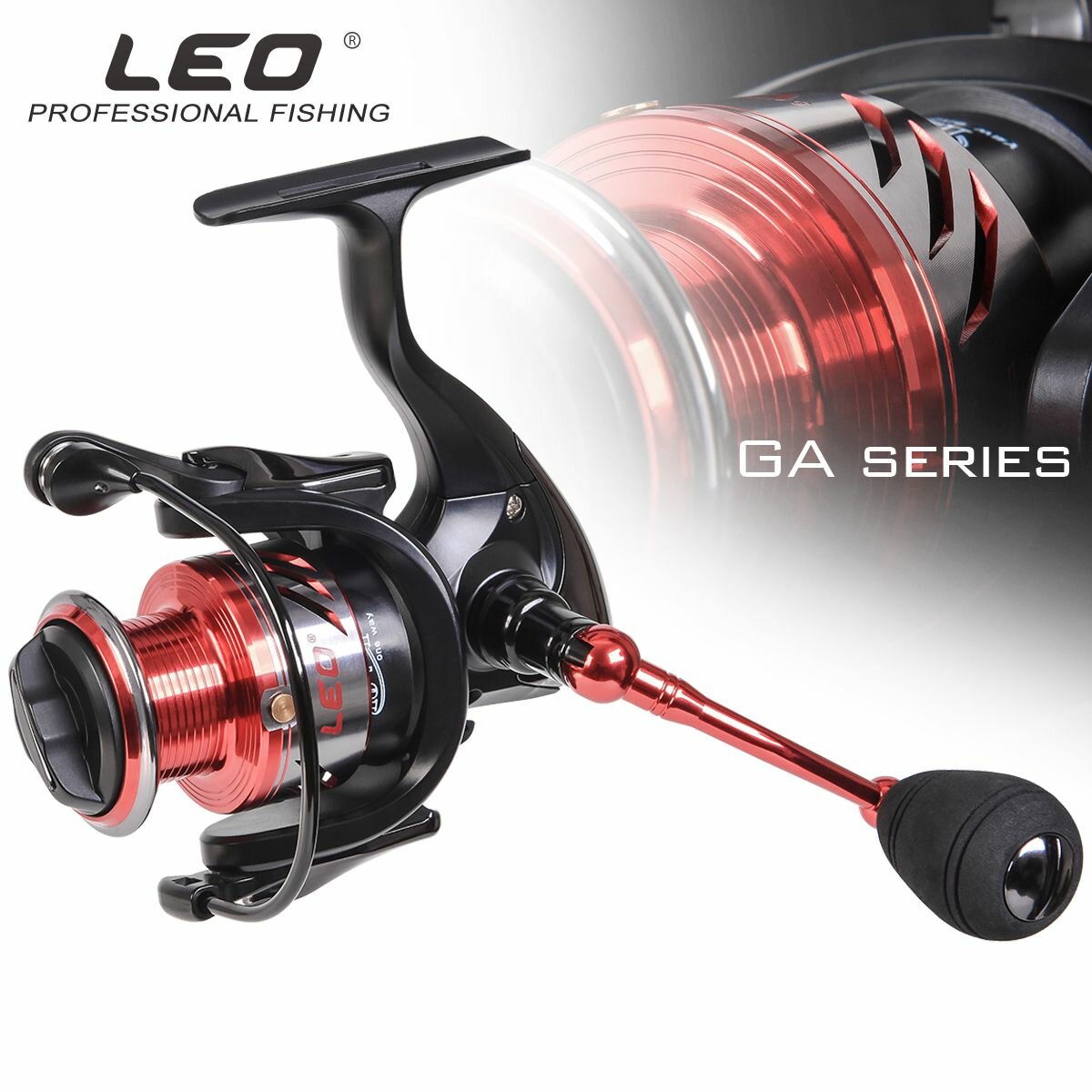Катушка LEOFISHING GA2000 , для рыбалки безынерционная / катушка для фидера