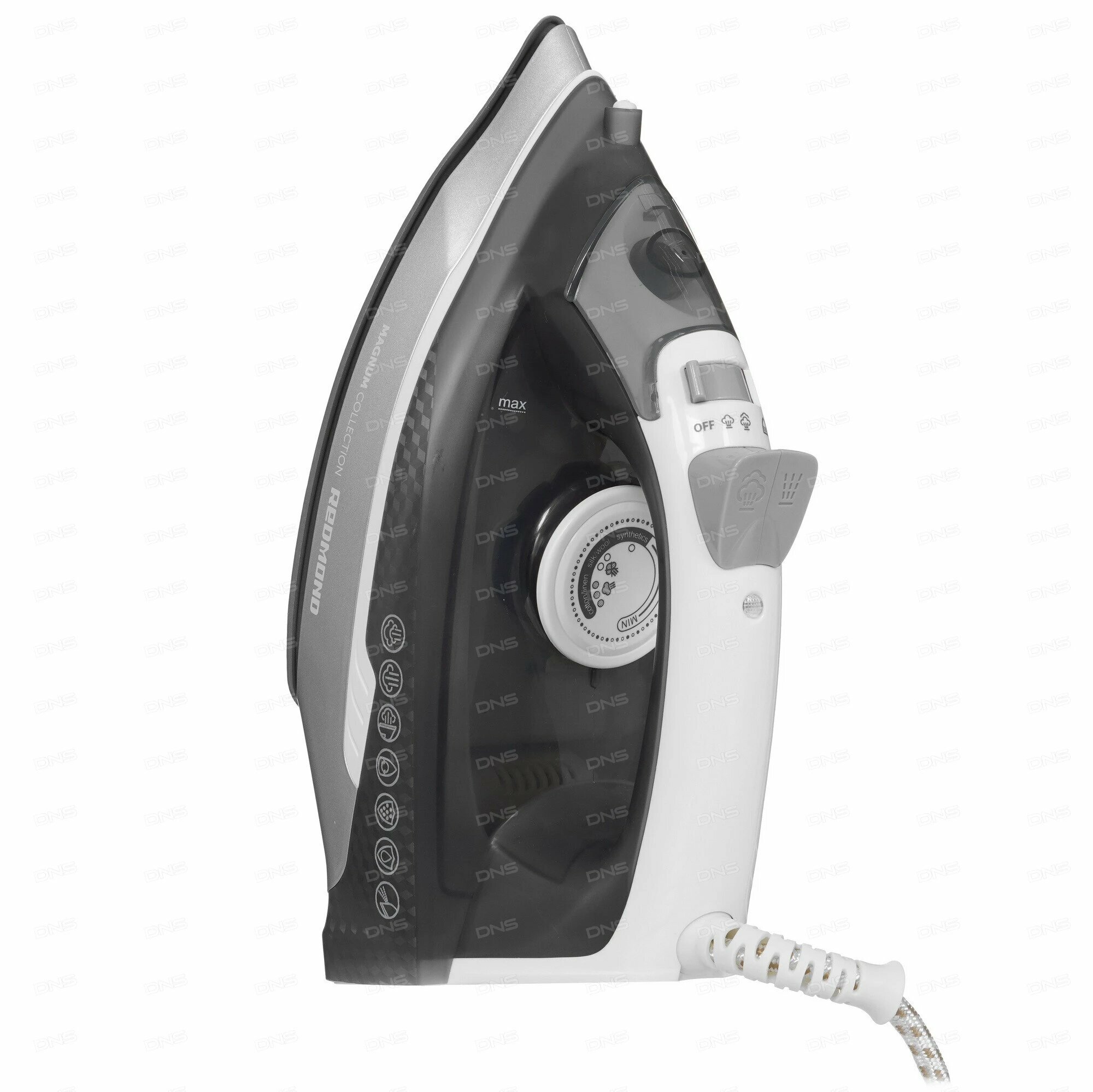 Утюг REDMOND RI-C293, керамика, черный, 2200Вт, автоотключение