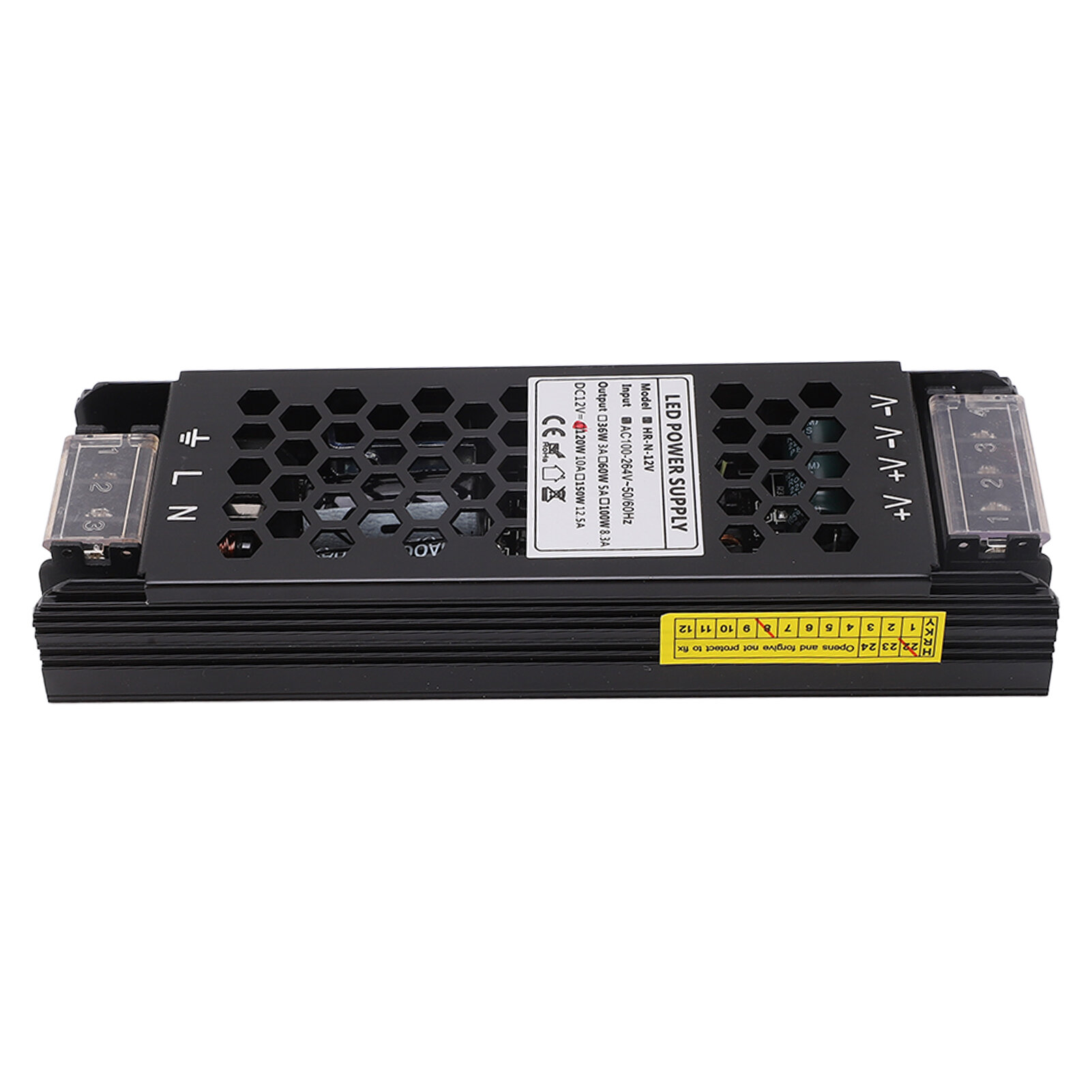 Светодиодный драйвер 120 Вт DC12V, корпус с полым отсеком, быстрое рассеивание тепла, адаптер питания постоянного напряжения AC100‑264V