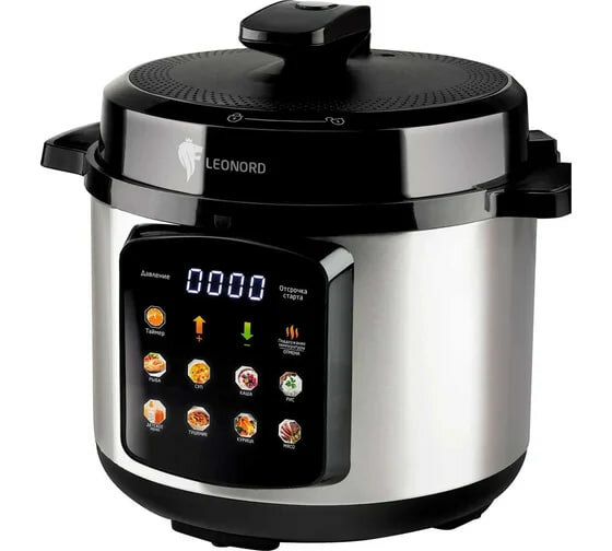 Мультиварка-скороварка LEONORD LE-1742 черный/сталь