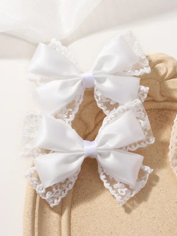 BABY BOWS кружевные банты для волос FJ4329-2A FJ4329-2A-1