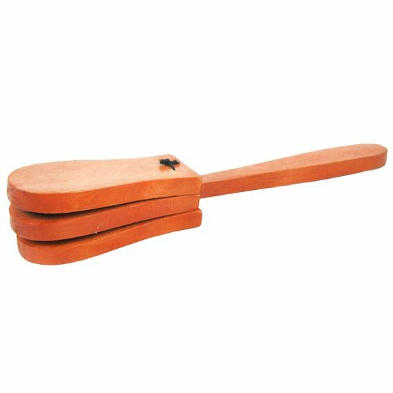 Трещотка деревянная, тектек перкусия (23 см.) 1 шт.