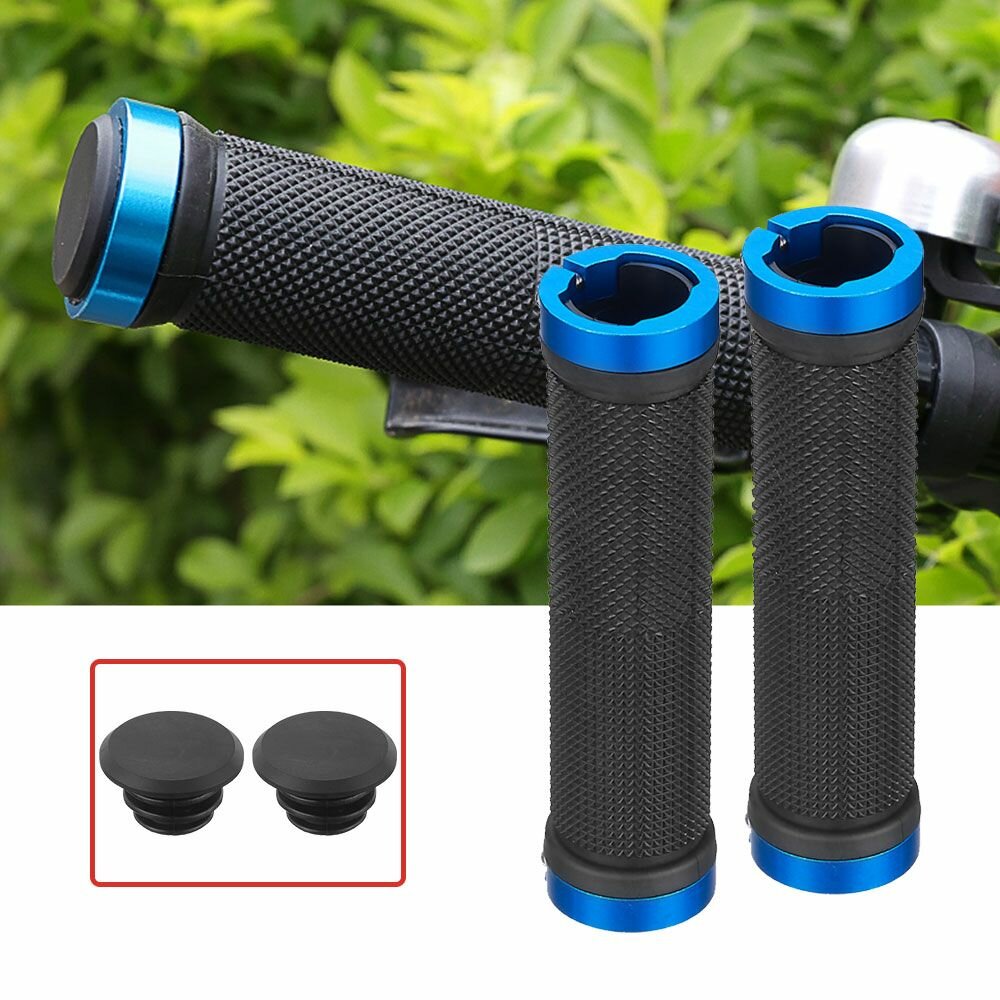 Грипсы для велосипеда, Grips 2 штуки, с Кольцо из алюминиевого сплава пара алюминиевое кольцо