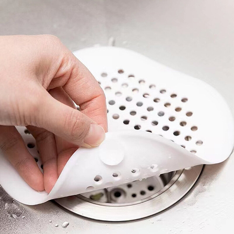 Сетка-решетка на присосках, для раковины, ванны и душевой, 14 см х 14 см, белая.