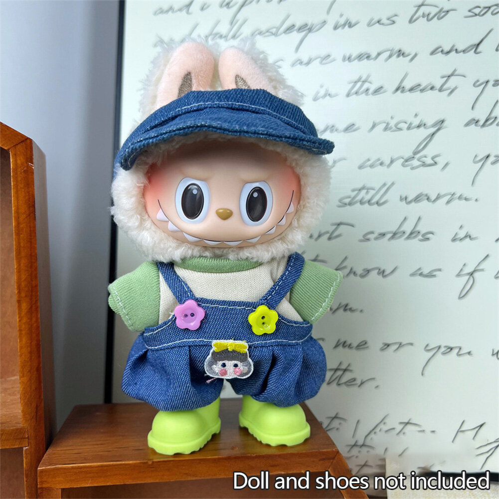 Милая мини-кукольная одежда для кукол Лабубу 17 см, аксессуары, платье и брюки, Без куклы и обуви