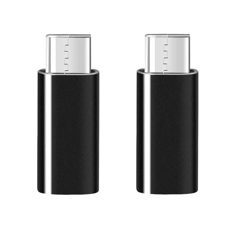 Адаптер USB Type-C 3.5 мм, 2шт, черный