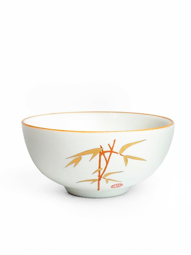 Чашка чайная (пиала) - Бамбук, 50 мл, фарфор, Китай, (268054.3)