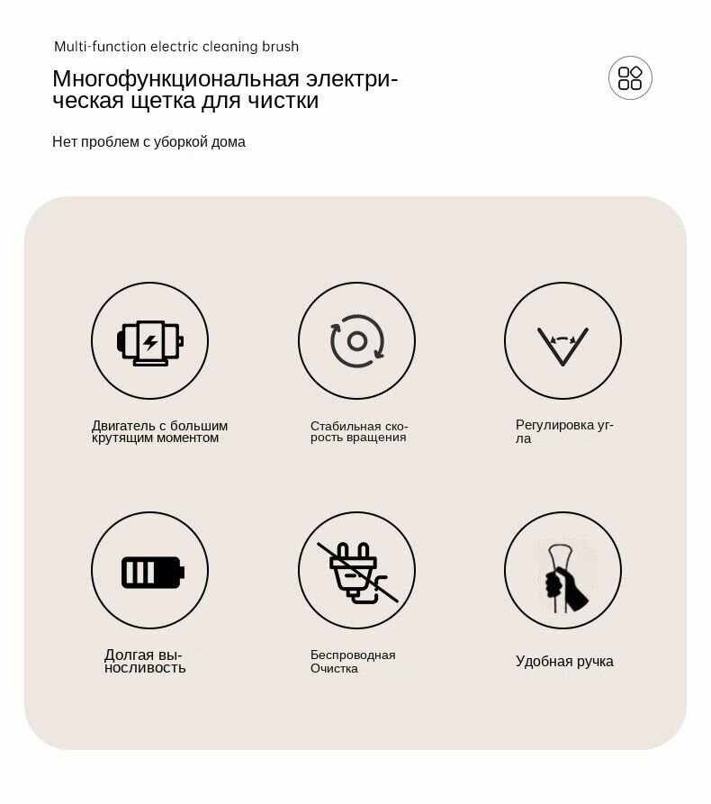 Электрическая многофункциональная щетка для чистки бытовой кухни стекла ванной комнаты ручной мощный чистящий артефакты