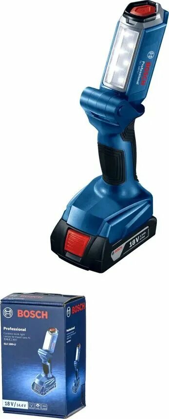 Фонарь аккумуляторный Bosch GLI 18V-300, Без АКБ, Без ЗУ, 06014A1100