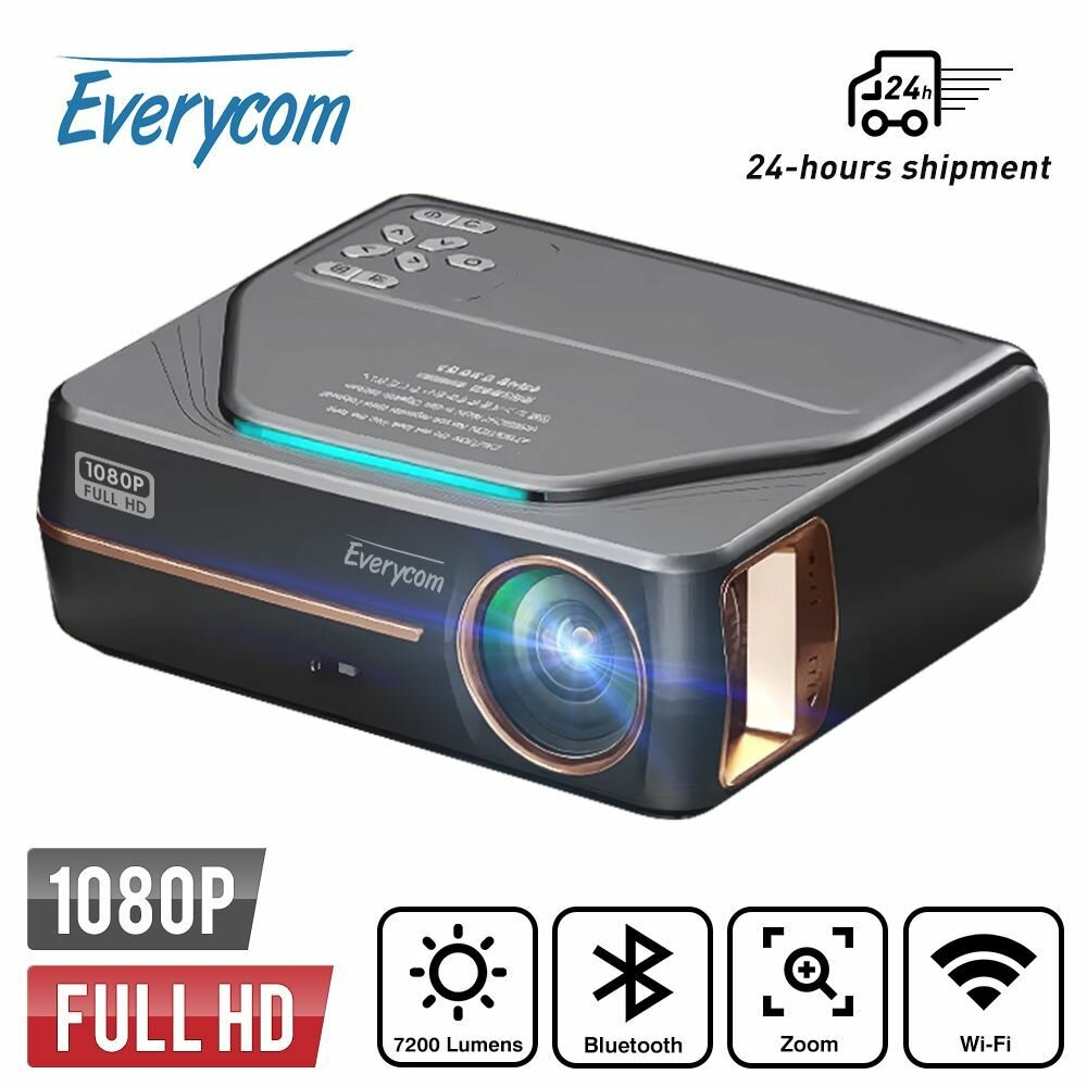 Проектор YG627 Android 11.0 WIFI Полностью HD 1080P Видео Домашний кинотеатр Смартфон Beamer LED проектор 4K