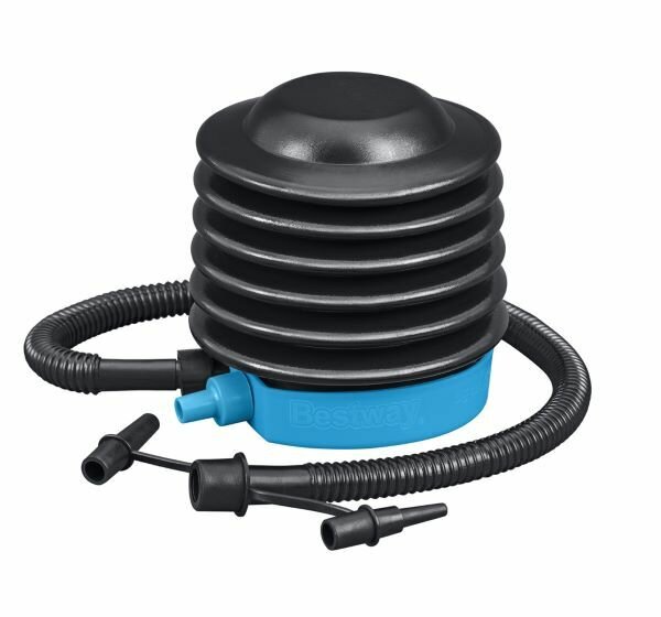 Насос ножной для велосипеда Air Step, 13 см, универсальный, с переходником