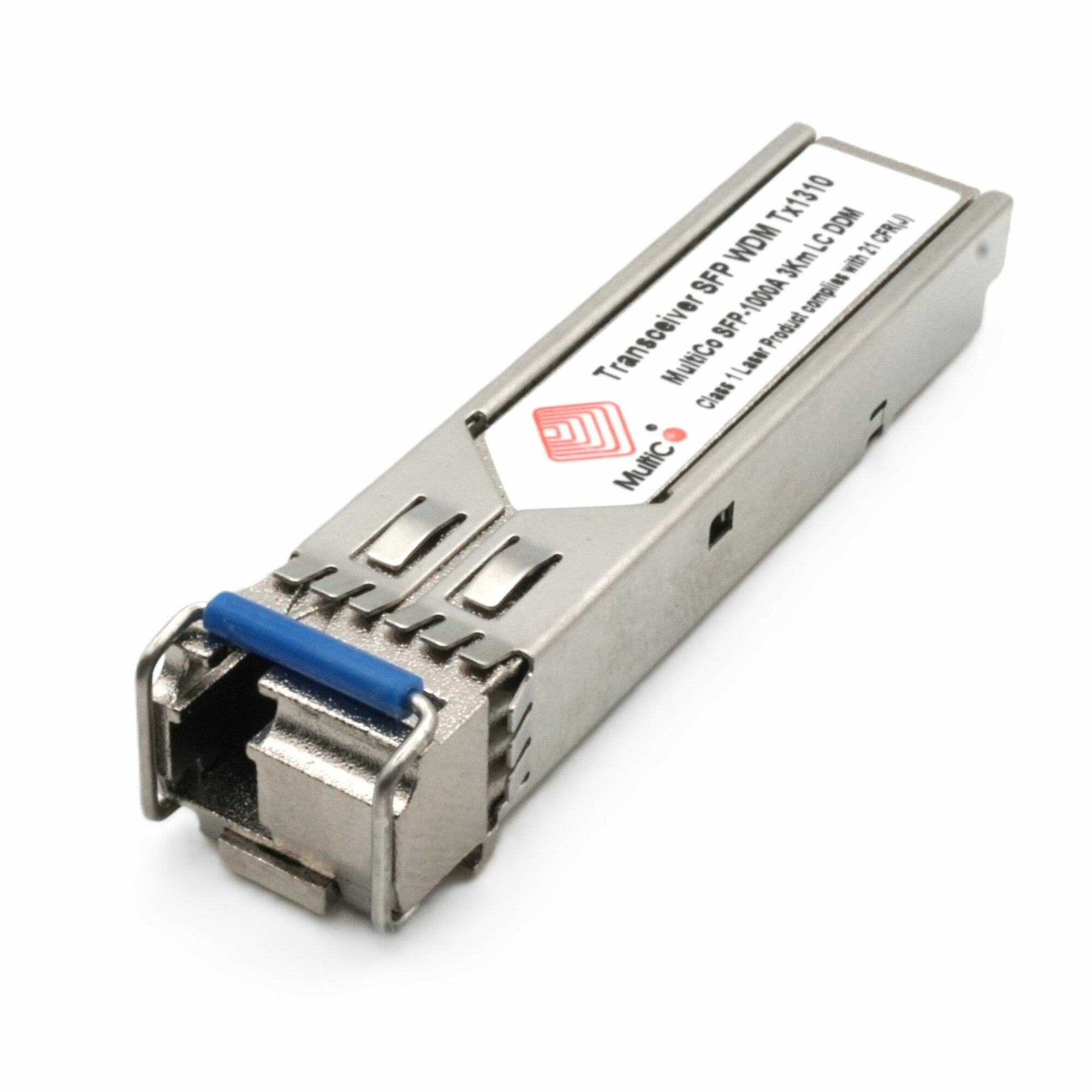 Трансивер MultiCo SFP-1000A 3km LC DDM Модуль SFP одноволоконный 1,25G, разъём SC, Tx/Rx 1310nm/1550nm, поддержка DDM