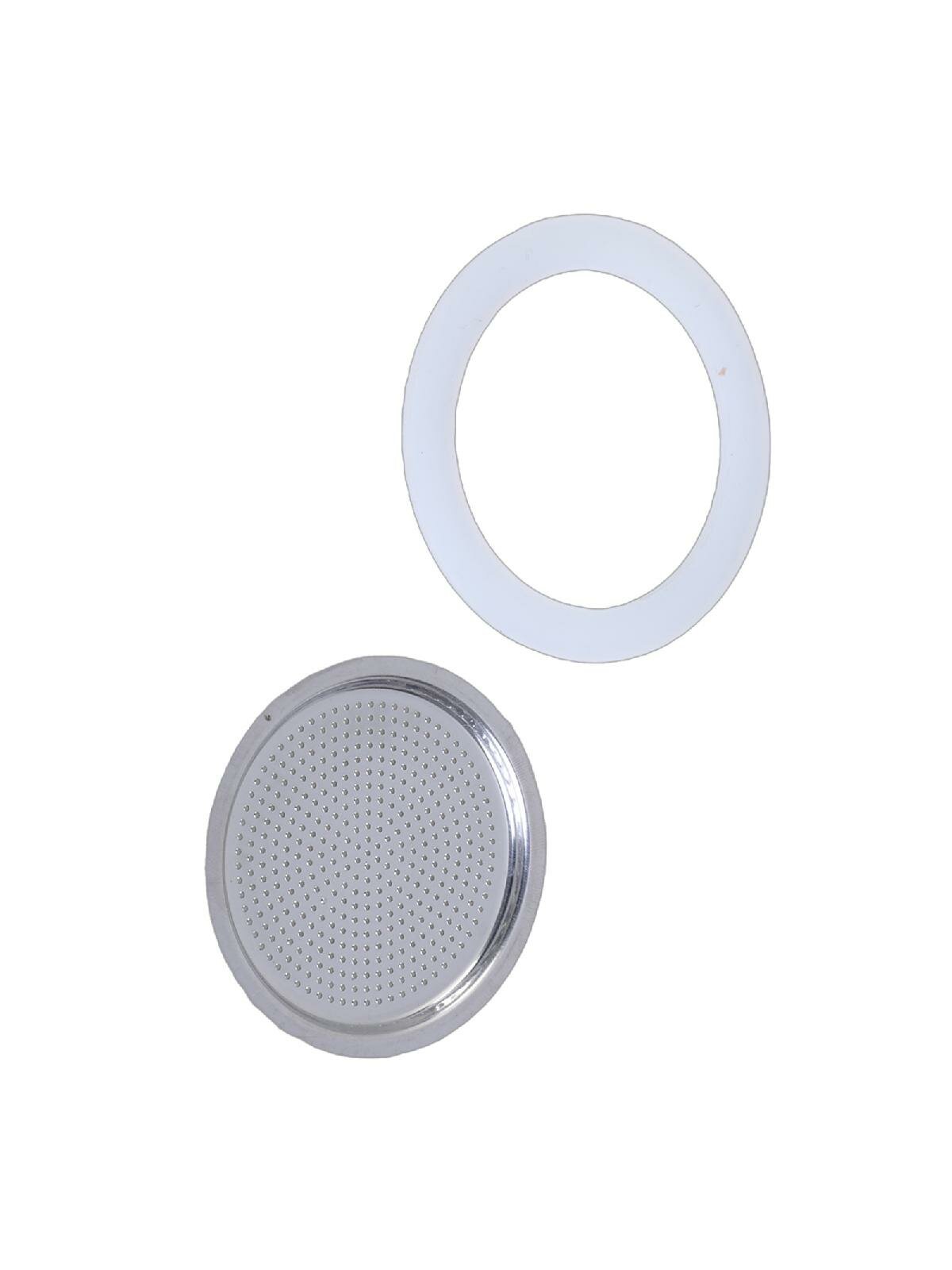 Сменные детали для кофемашины: фильтр из нержавеющей стали и гибкие силиконовые прокладки, аксессуары для кофеварки эспрессо