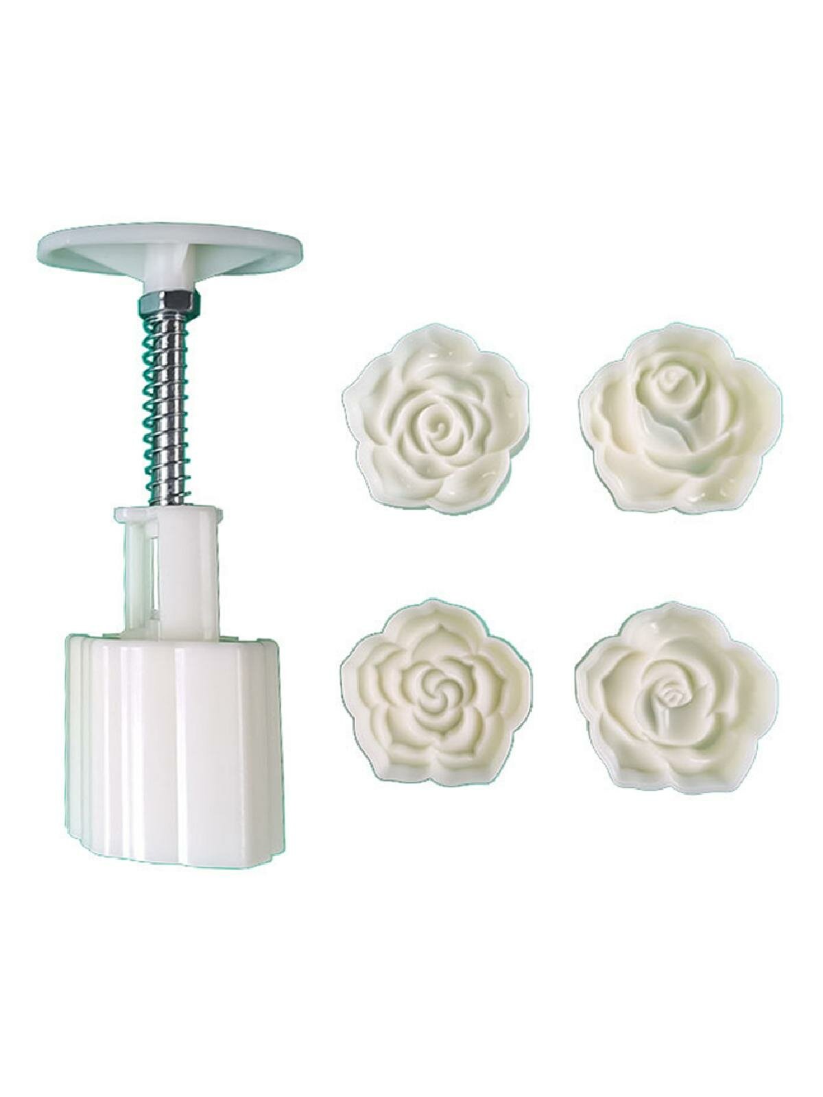 Инструмент для изготовления печенья «Лунный пирог» с изысканным цветочным рисунком, пресс для бомбочек для ванны, ручная резка для праздничного украшения, форма для торта