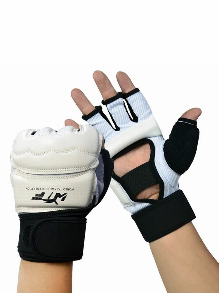 Снарядные Перчатки Grace, искусственная кожа, размер S, чёрные/белые