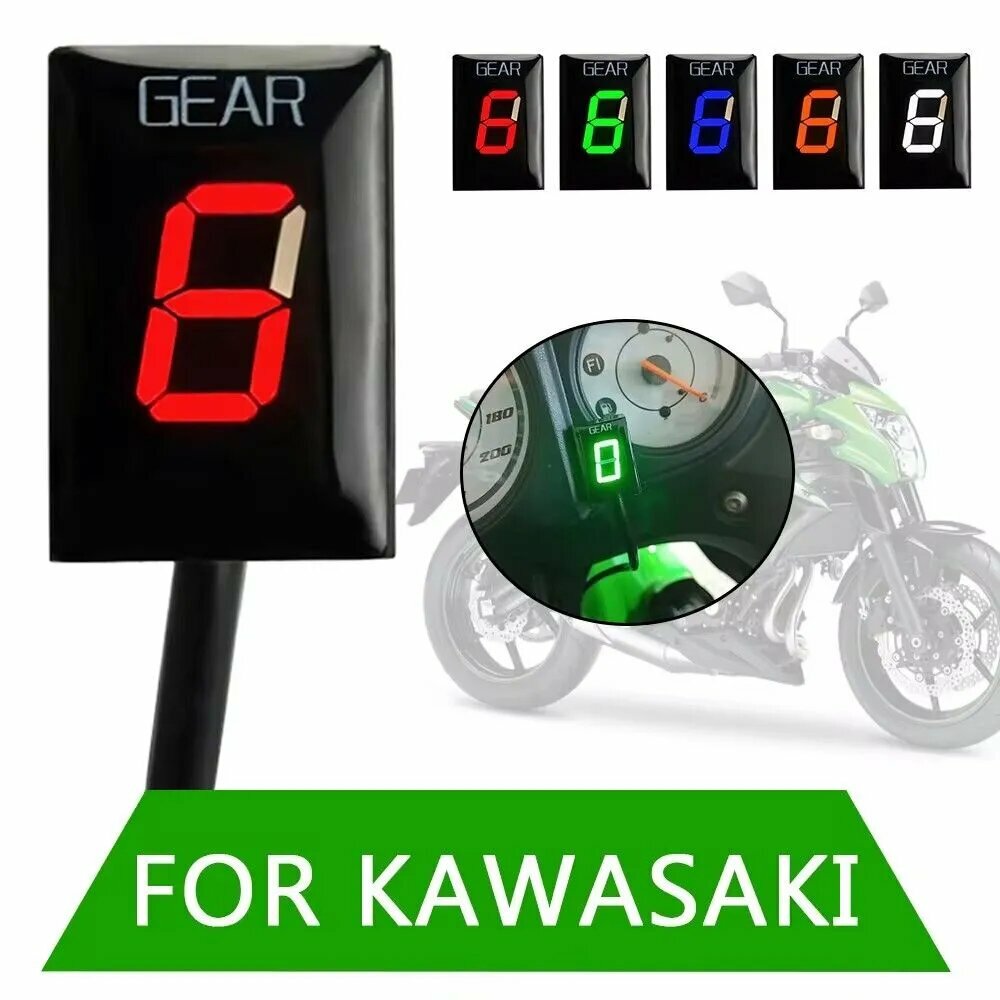 KNOW EASY-Мотоцикл Индикатор Передачи Для Kawasaki ER-6F ER-6N Z1000SX Ninja 300 400 Z1000 Z800 Z750 Versys 650 KLE650 VULCAN S 650 VN900