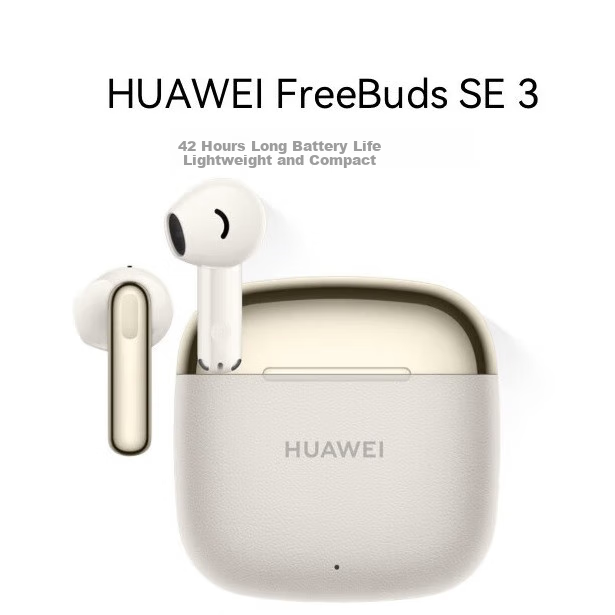 Huawei FreeBuds SE 3 Wireless Bluetooth Earphones with Ultra-long Battery Life of 42 Hours, Fast Charging, Glowing Gold