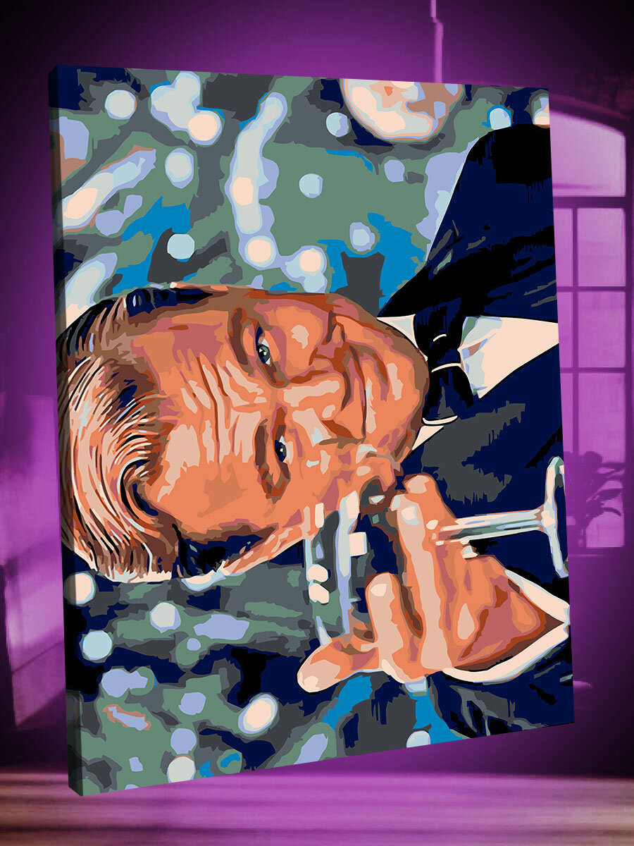 Картина по номерам Леонардо Ди Каприо /Leonardo di Capri холст на подрамнике 50*40