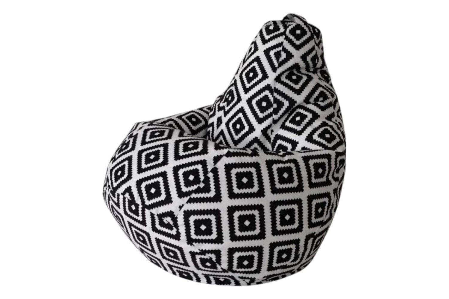 Кресло-мешок DreamBag Марракеш XL 5042121, чёрный/белый