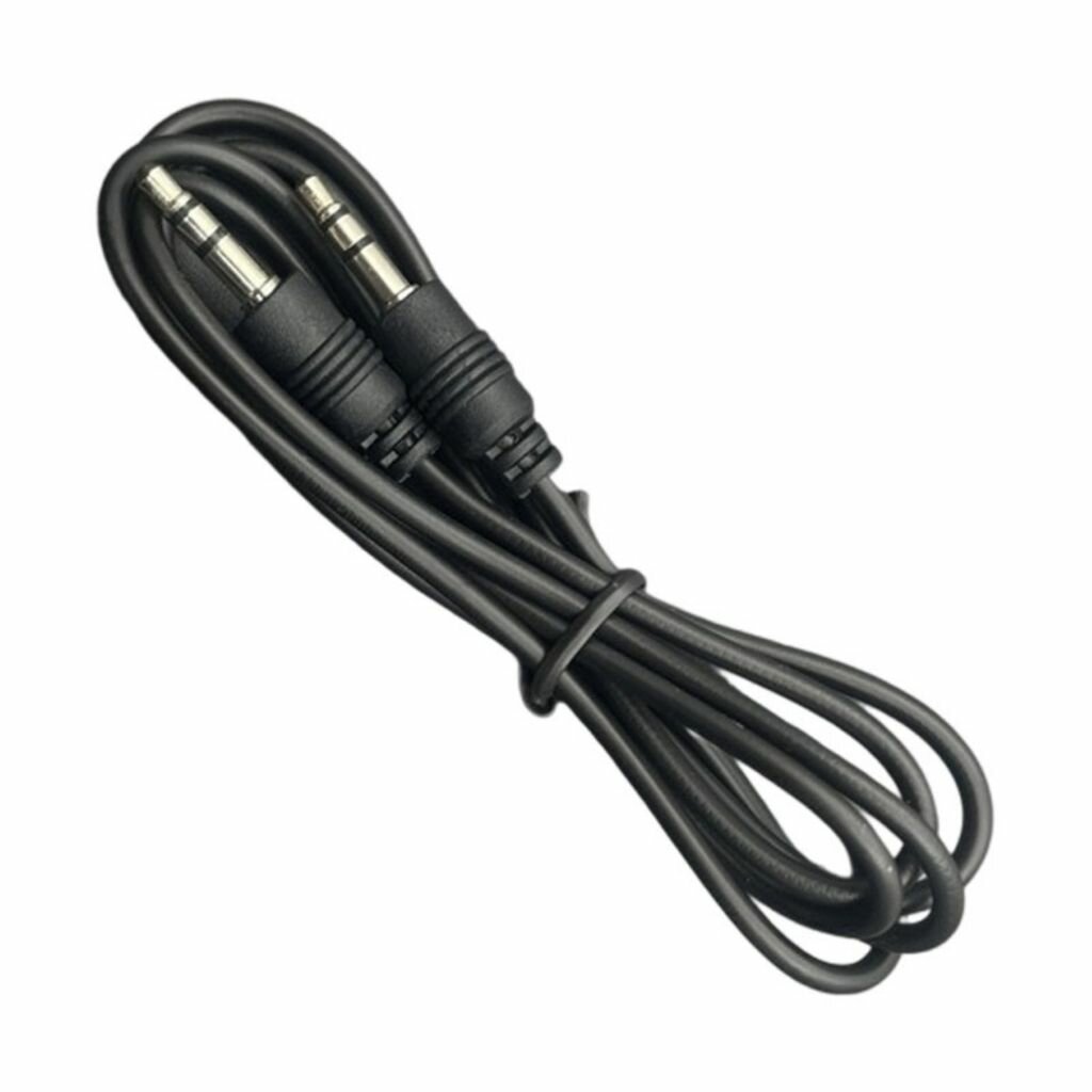 3.5 мм аудио кабель мужской-мужской с четким звуком и позолоченными разъемами для колонок, Черный